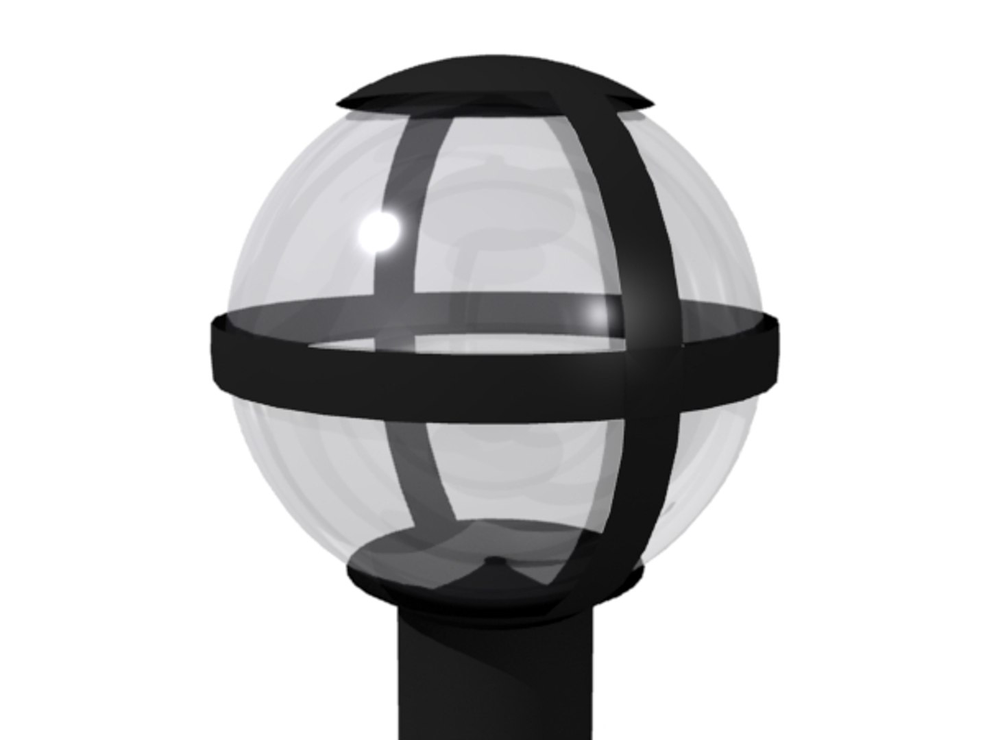 Free 3ds Model Modern Lamp Post