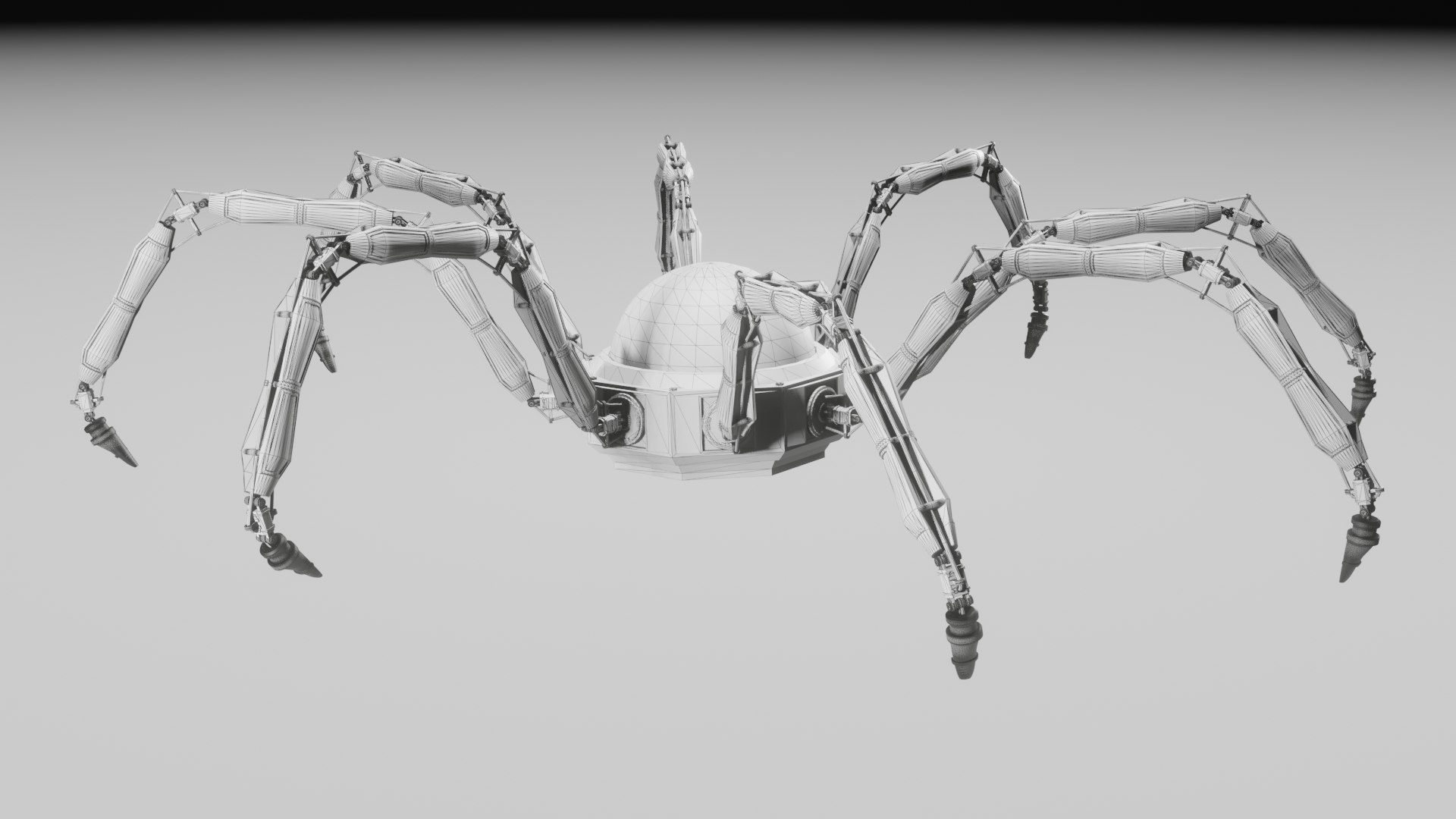 3D Spider Microbot Model - TurboSquid 1965585