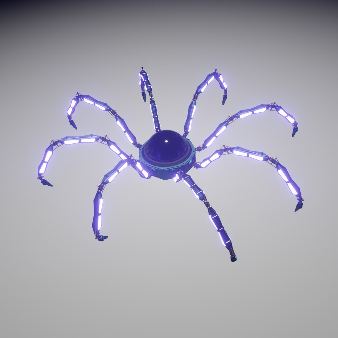 3D Spider Microbot Model - TurboSquid 1965585