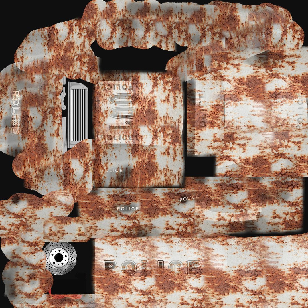 3D Destroyed Police Car | 1143861 | TurboSquid