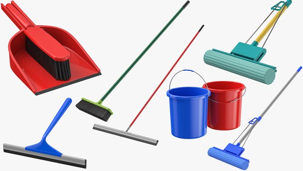 Cleaning Tools Collection 3D model - TurboSquid 1773187