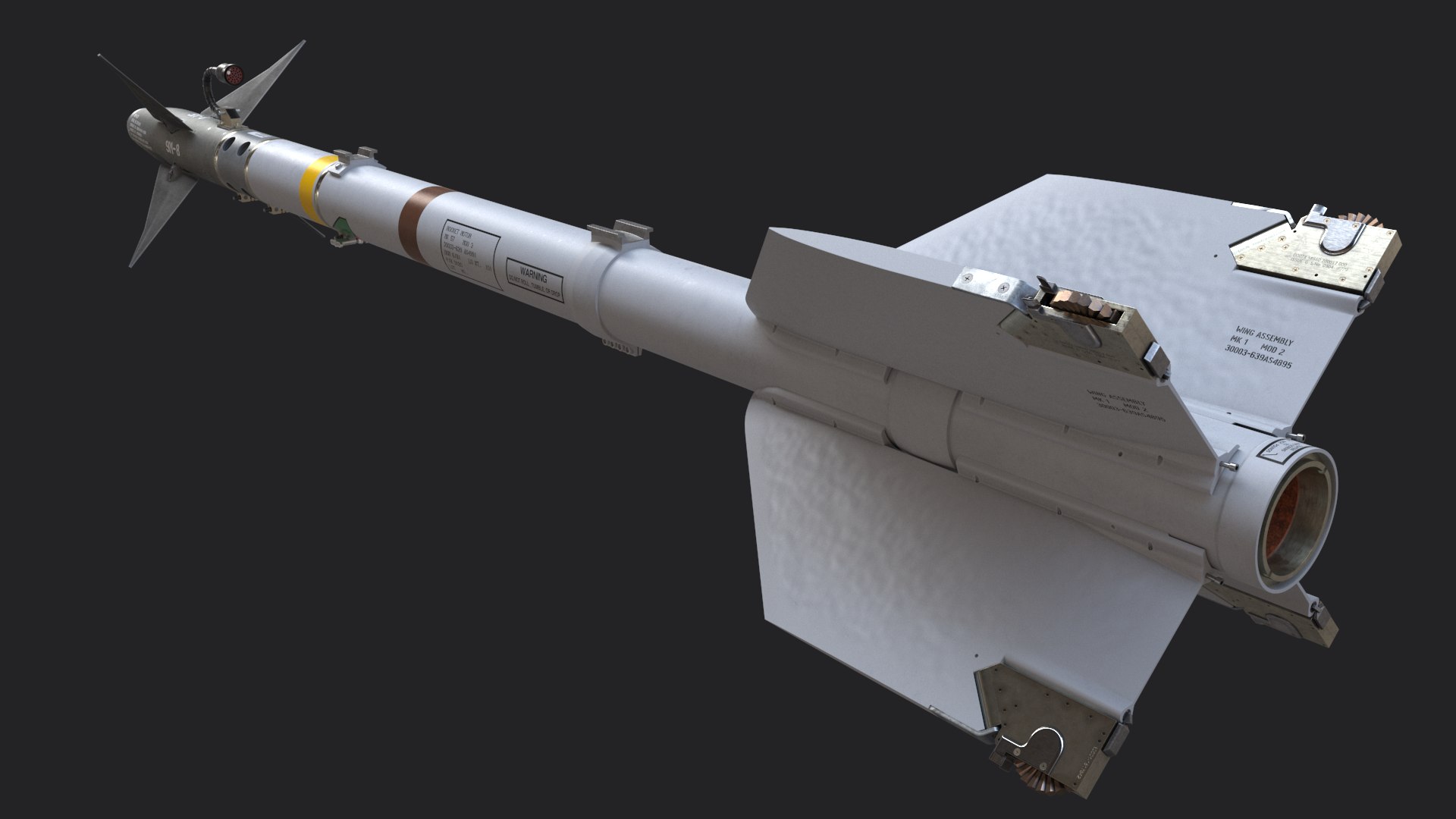 Dxf Aim-9m Sidewinder Missile