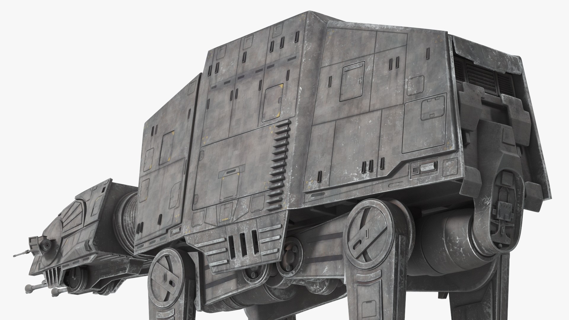 3D Star Wars AT AT Light Rigged For Cinema 4D - TurboSquid 2248495