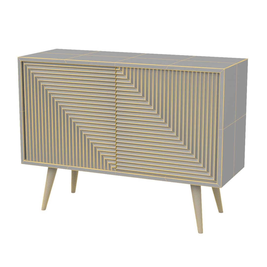 3D 51567 Two Door Media Cabinet - TurboSquid 2011735