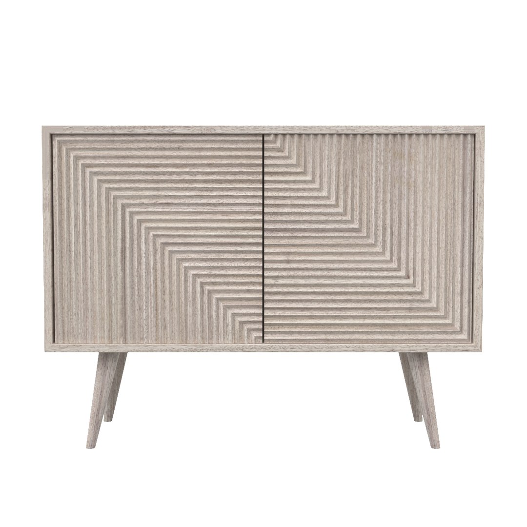 3D 51567 Two Door Media Cabinet - TurboSquid 2011735