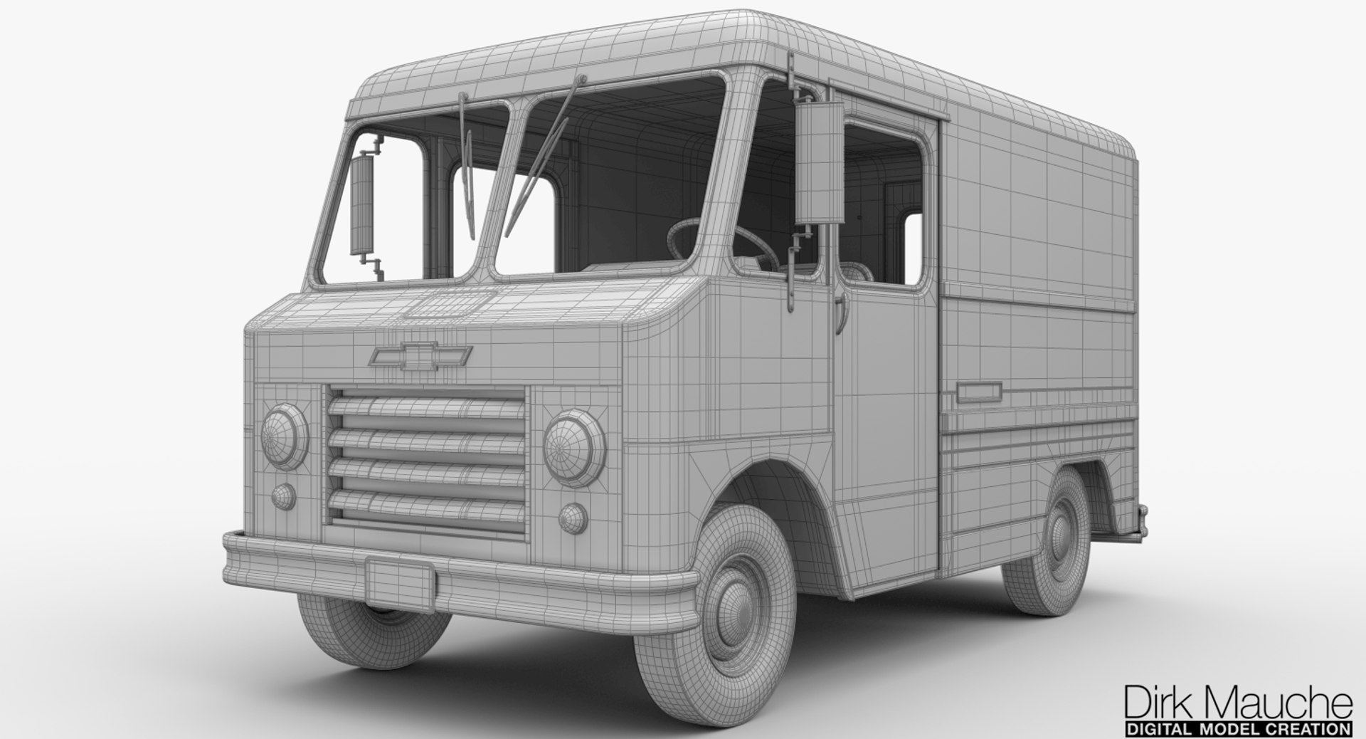 chevrolet p10 step van 3d obj