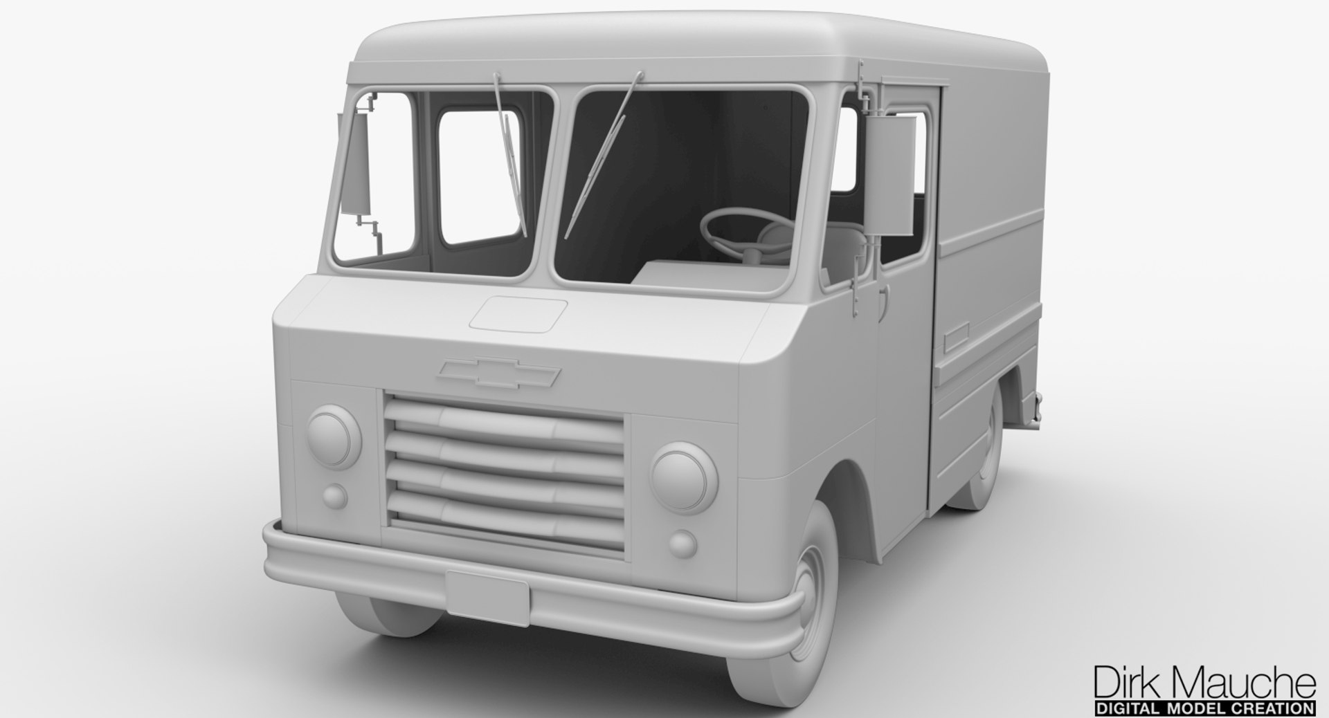 chevrolet p10 step van 3d obj