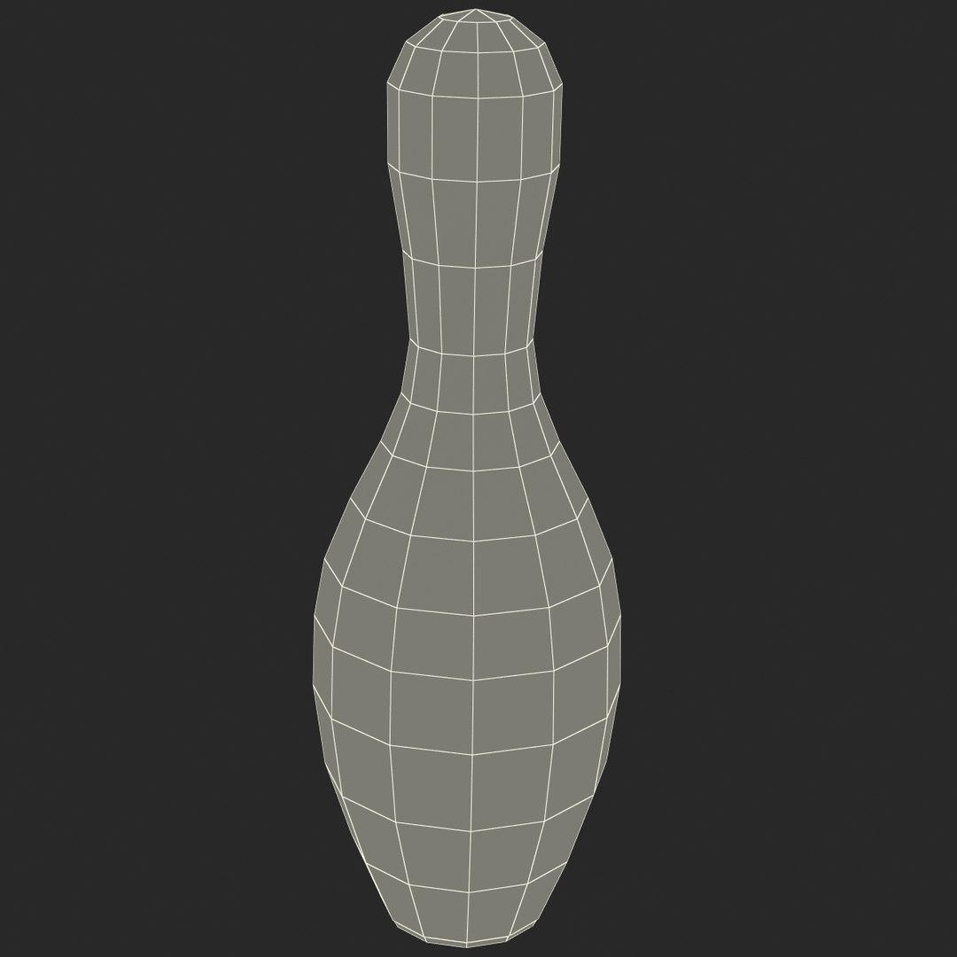 Bowling Pin Modeled 3d Model