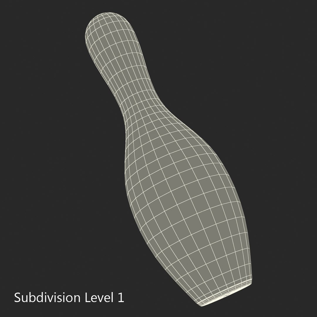 Bowling Pin Modeled 3d Model