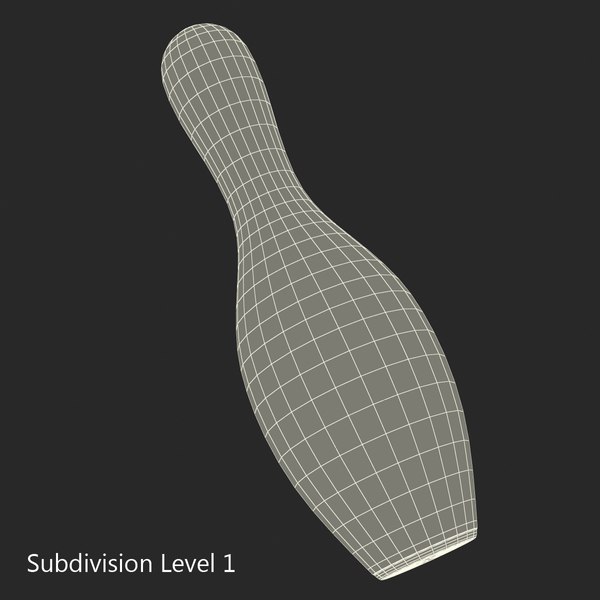 bowling pin modeled 3d model