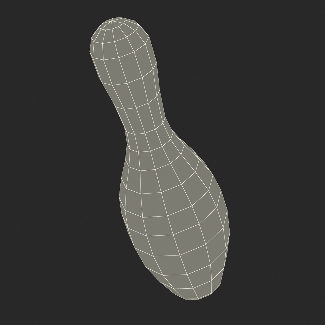 Bowling Pin Modeled 3d Model