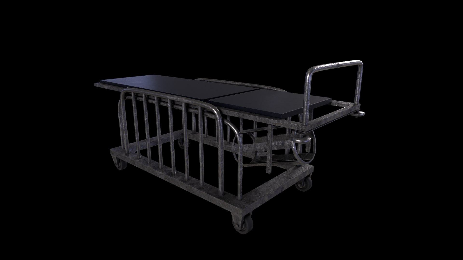 Stretcher Game Ready Low Poly 3D Model Low-poly 3D Model 3D Model ...
