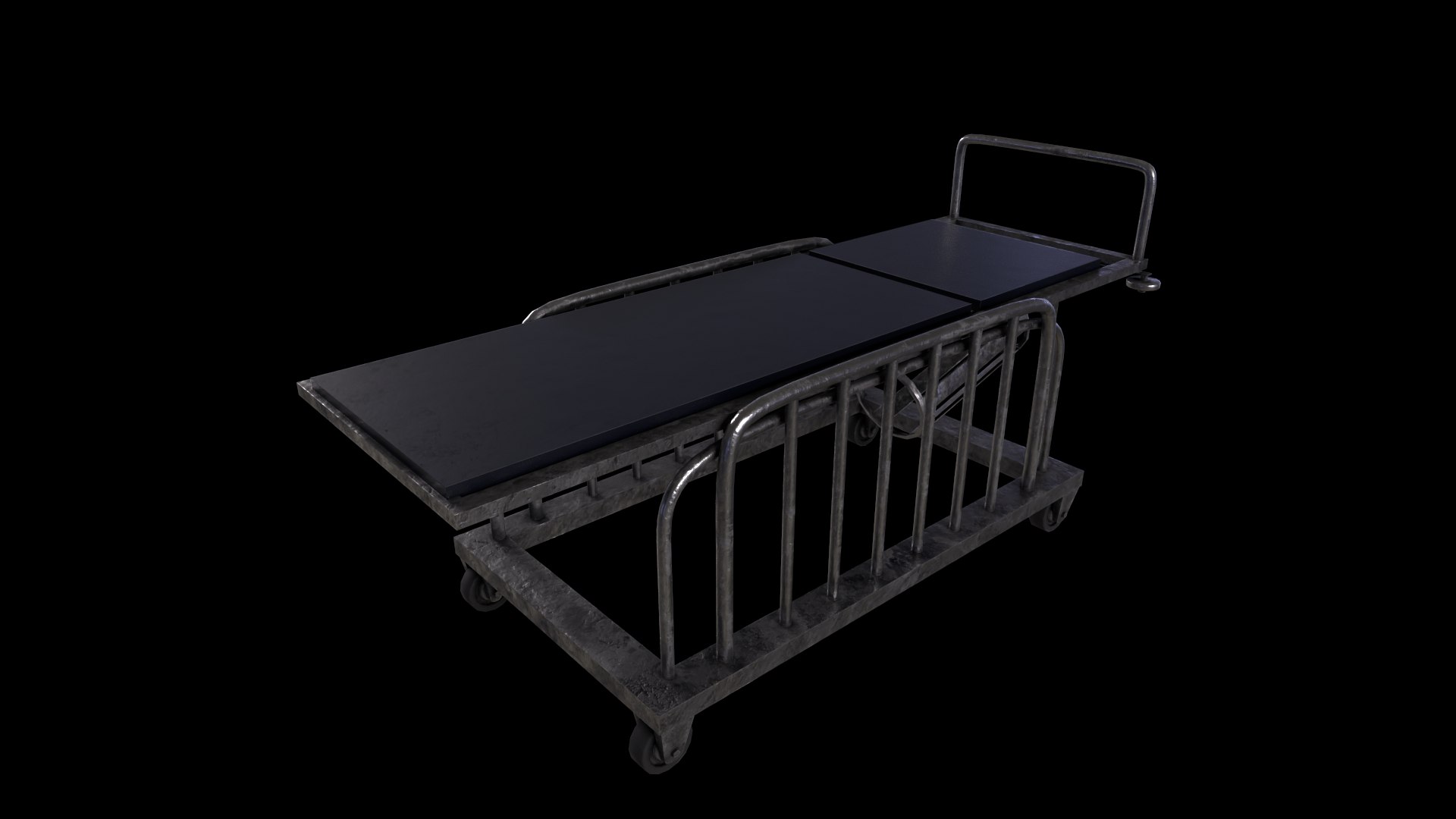 Stretcher Game Ready Low Poly 3D Model Low-poly 3D Model 3D Model ...