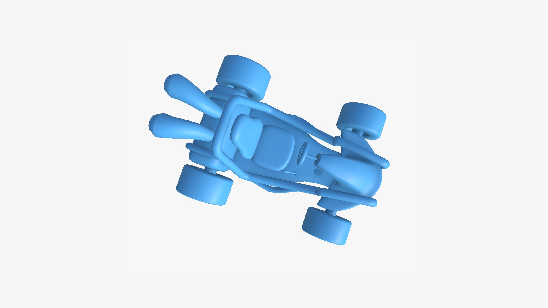 Cartoon Kart G02 Blue - Vehicle Racing Design 3D Model - TurboSquid 2033881