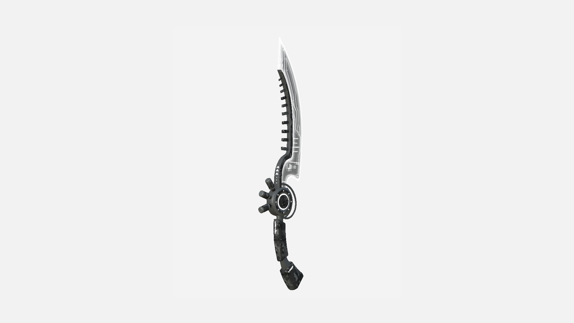 Scifi Dagger A09 Black Camo Sci Fi Weapon Design 3d Model