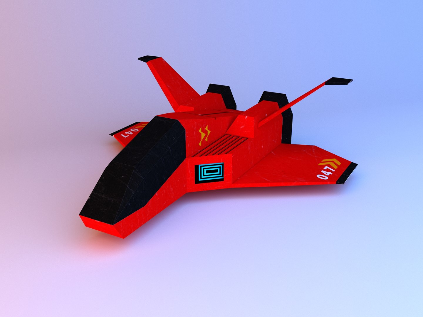 3D Spaceship low-poly Toy Low-poly 3D model - TurboSquid 1735276