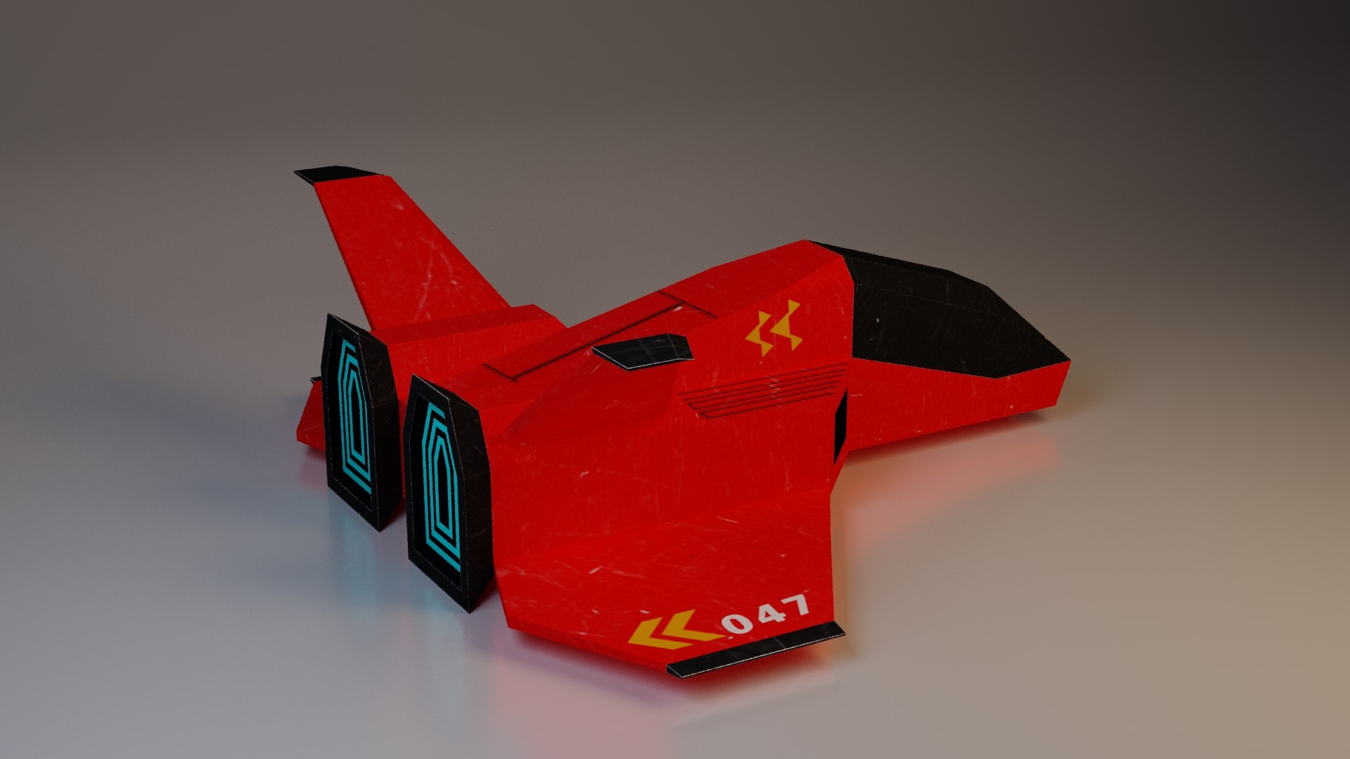 3D Spaceship low-poly Toy Low-poly 3D model - TurboSquid 1735276