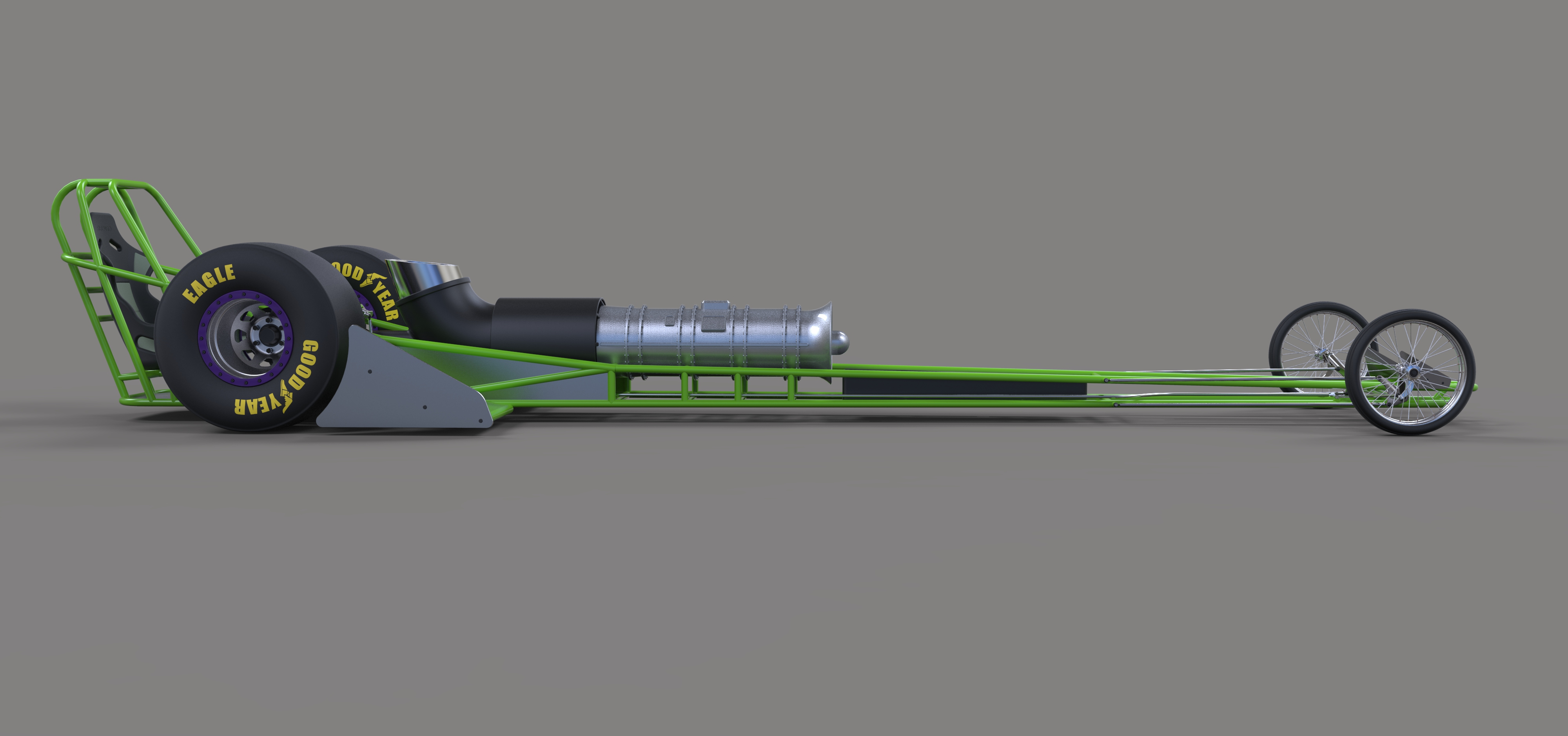 3D drag dragster jet - TurboSquid 1632944