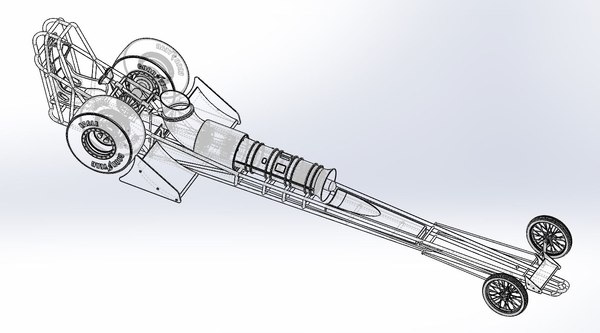 3D drag dragster jet - TurboSquid 1632944