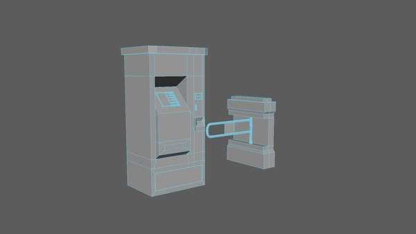3D ticket machine - TurboSquid 1670809