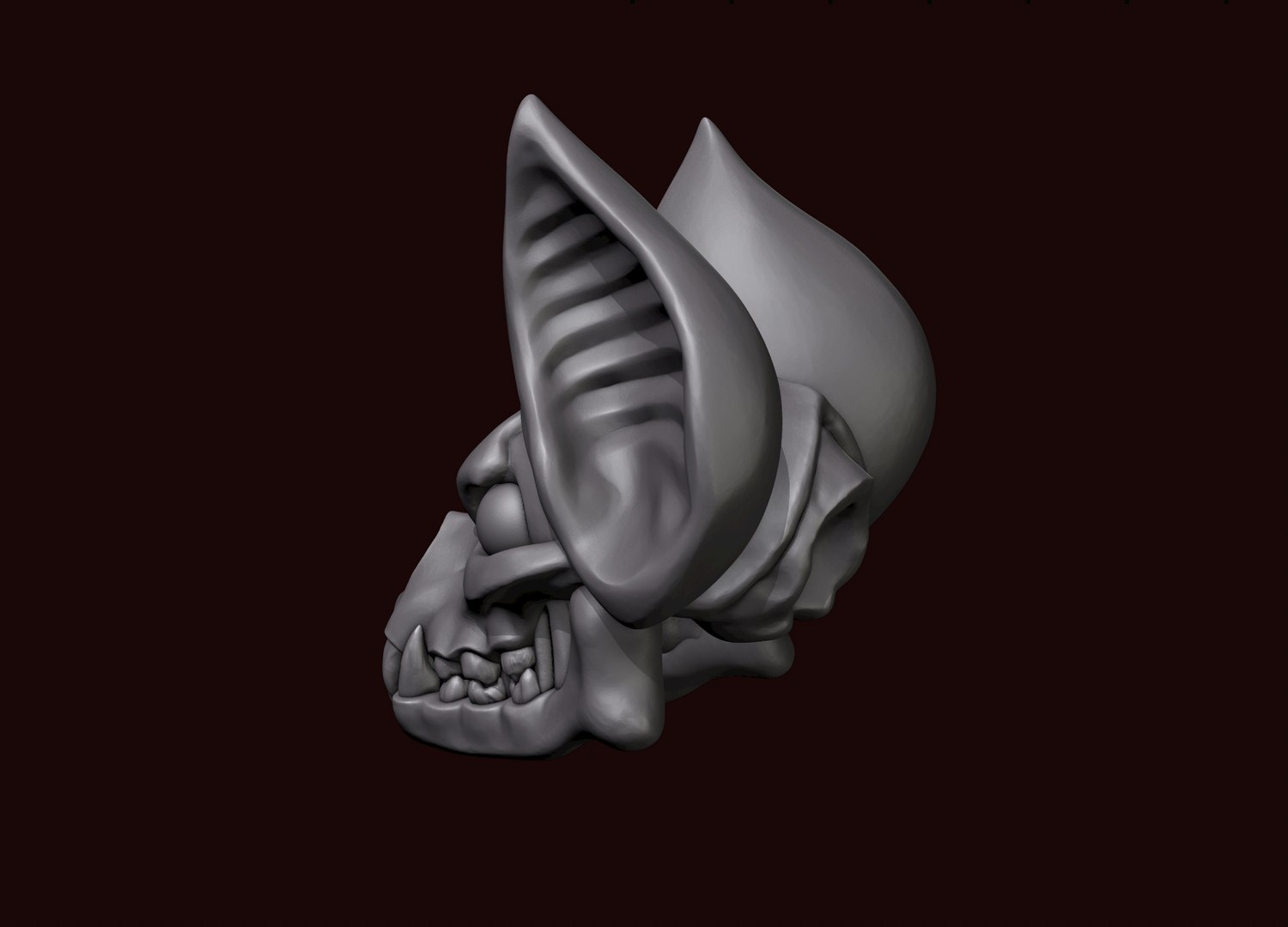 Bat Gargoyle Head Model - TurboSquid 1874717