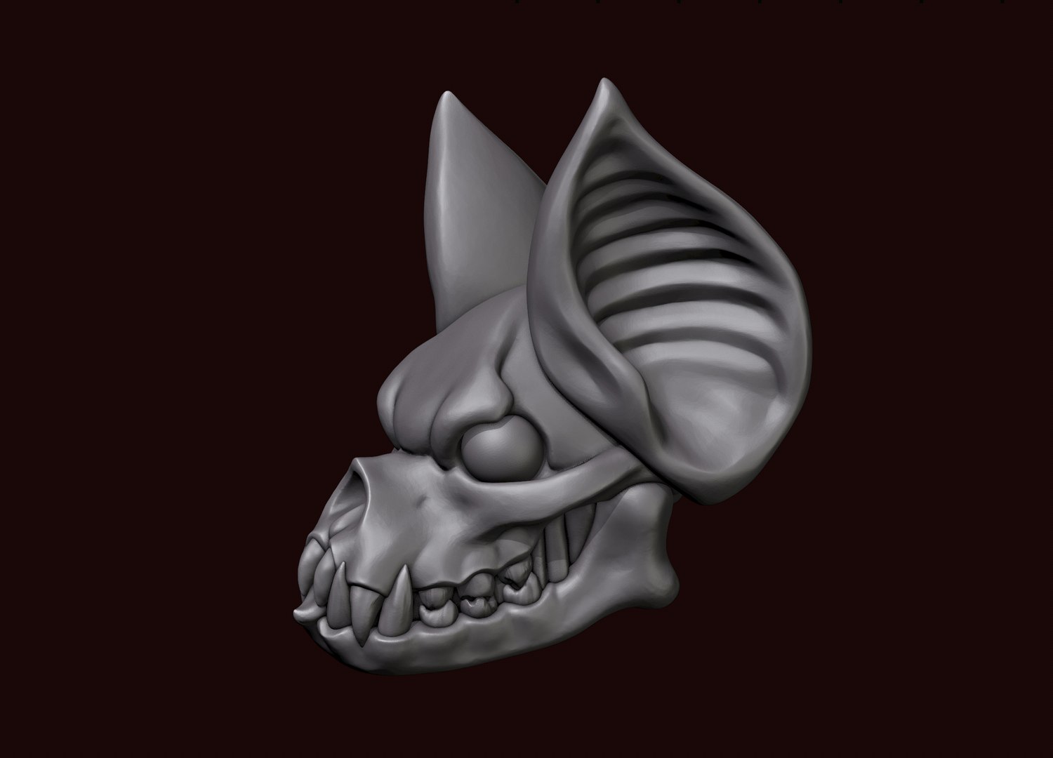 Bat Gargoyle Head Model - TurboSquid 1874717