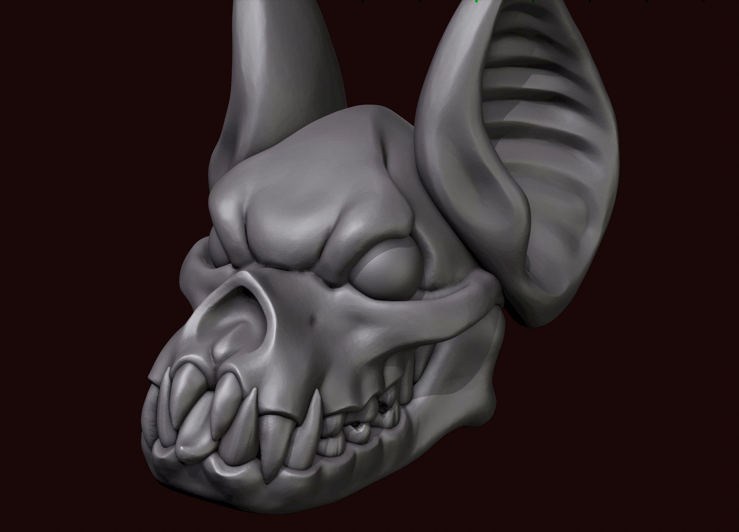 Bat Gargoyle Head Model - TurboSquid 1874717