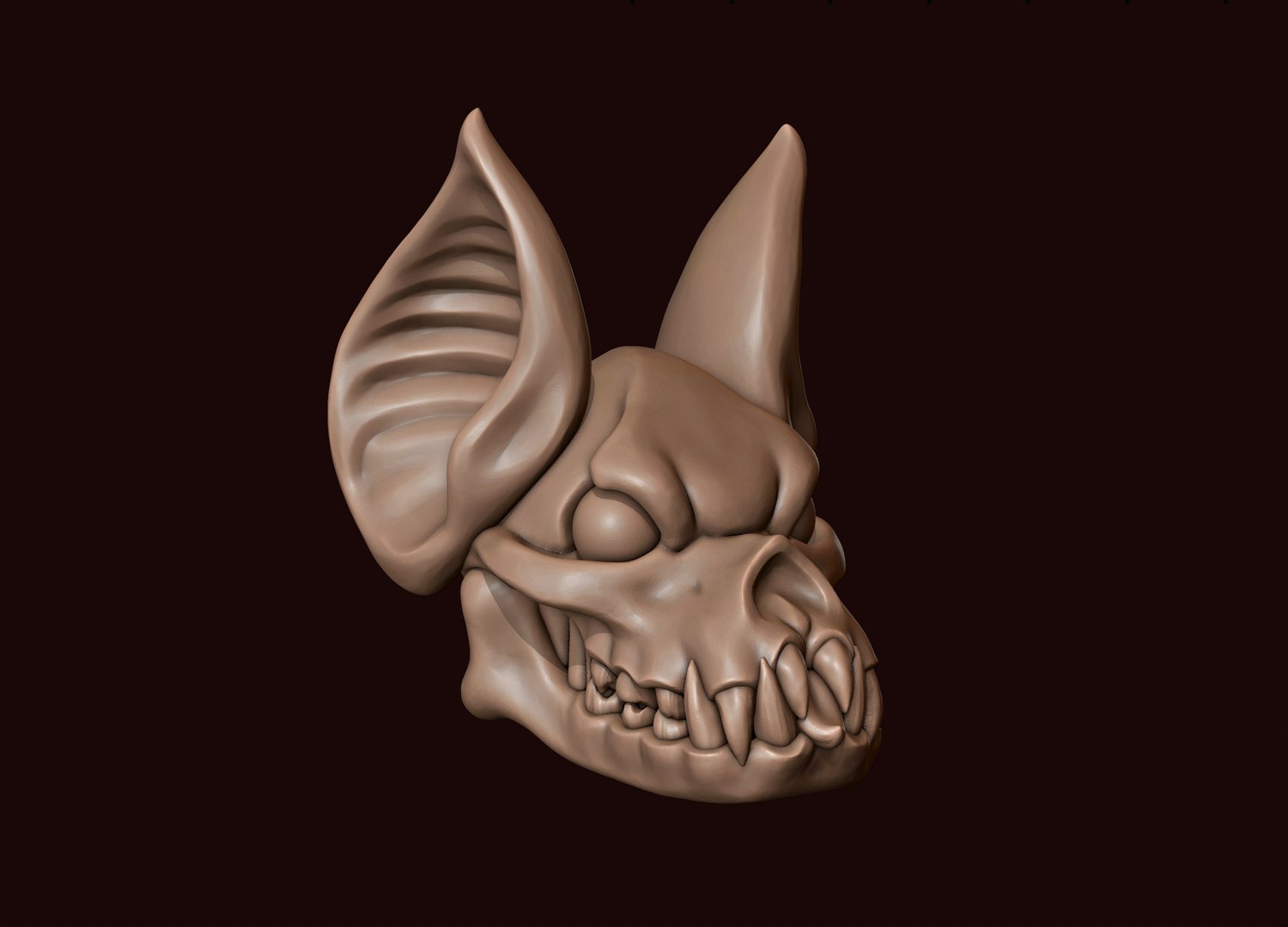 Bat Gargoyle Head Model - TurboSquid 1874717
