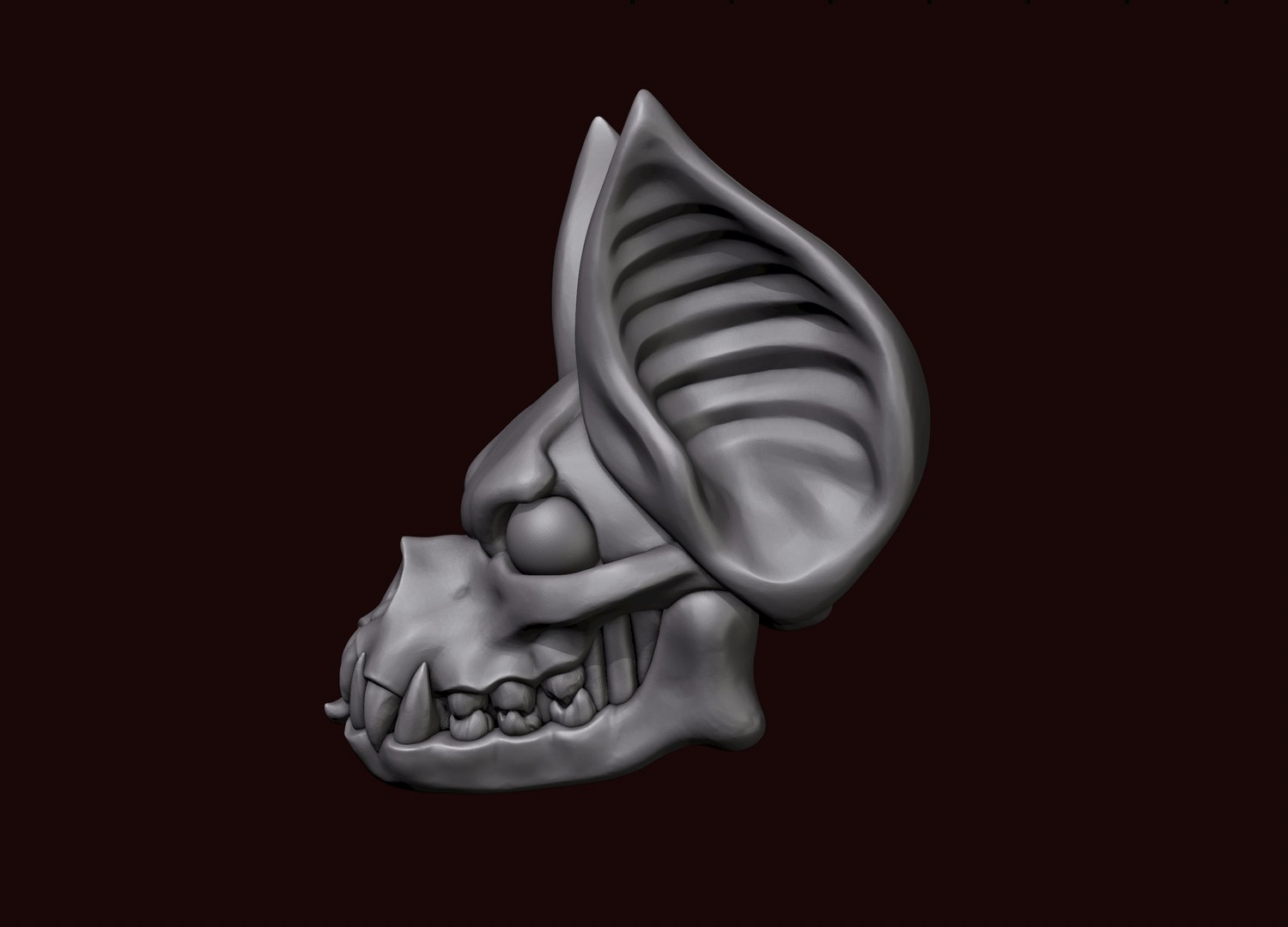 Bat Gargoyle Head Model - TurboSquid 1874717