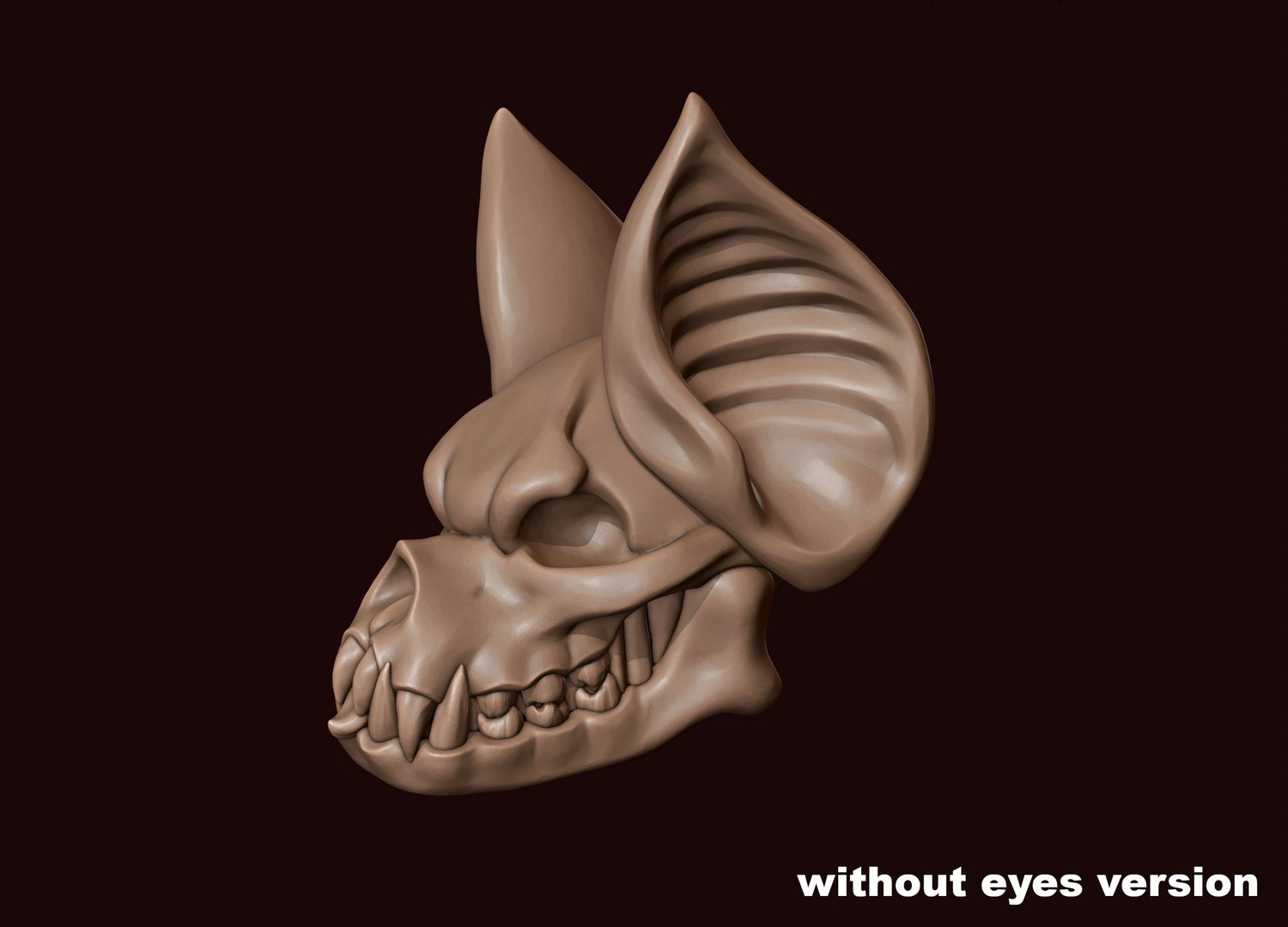 Bat Gargoyle Head Model - TurboSquid 1874717