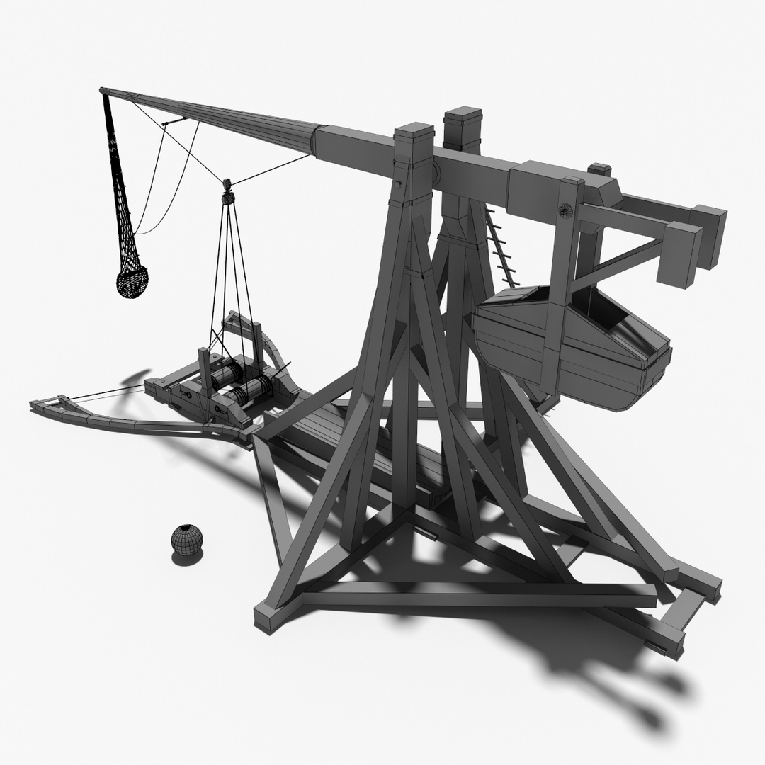 3d model trebuchet