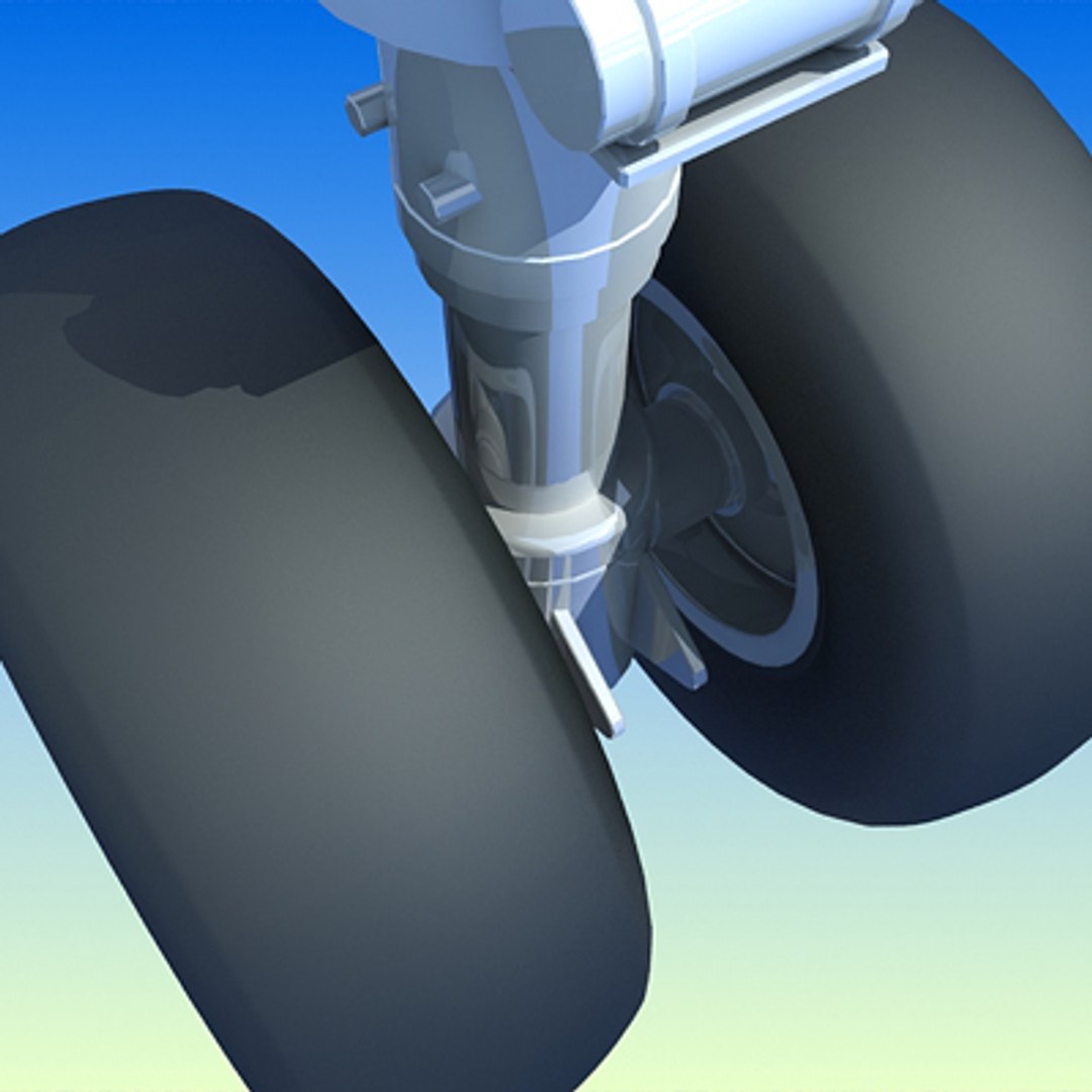 Aircraft Wheels 3d Model