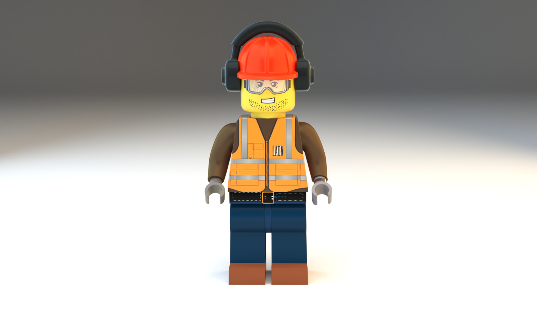 Lego worker with a jackhammer 3D - TurboSquid 1774718