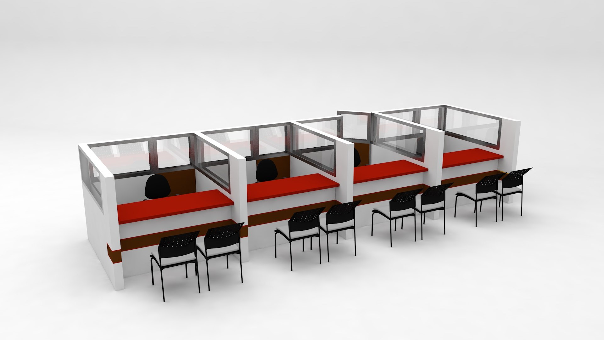 Cubicles 3D Model - TurboSquid 2170866