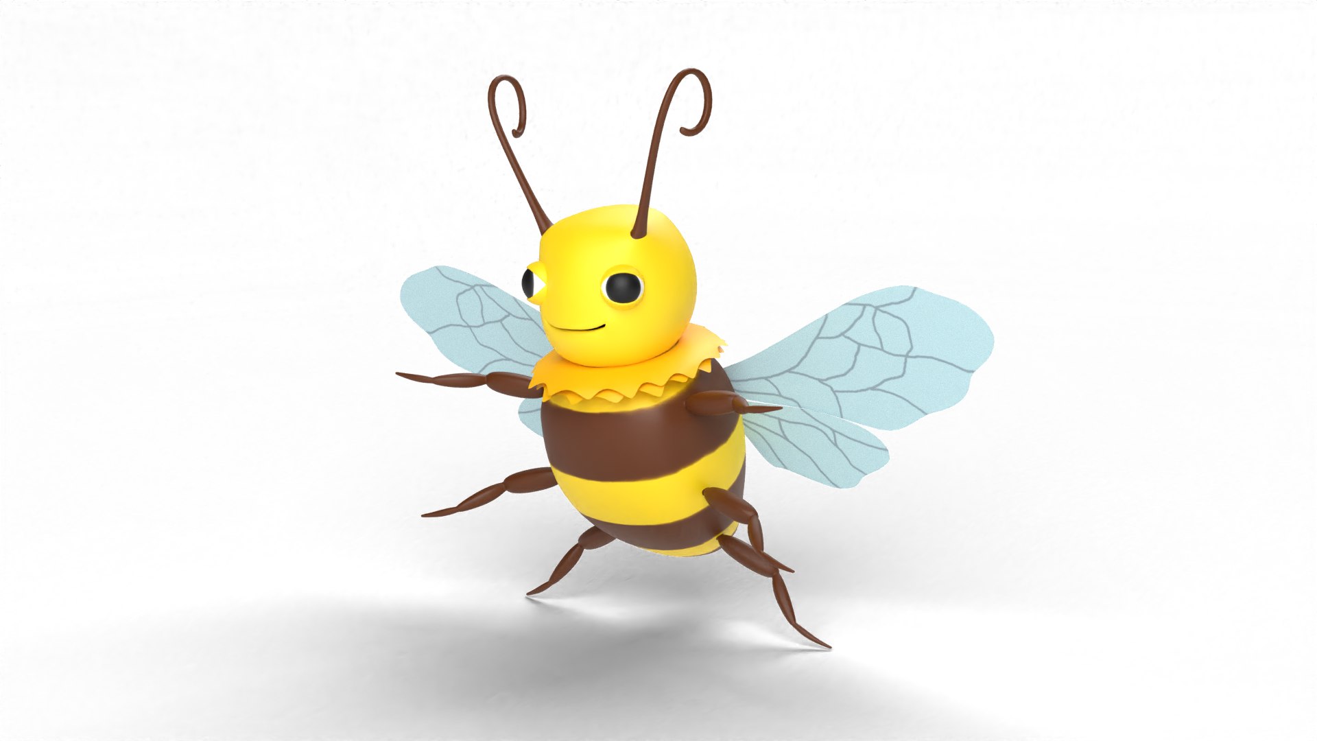3D Cartoon Bee Model - TurboSquid 2014348