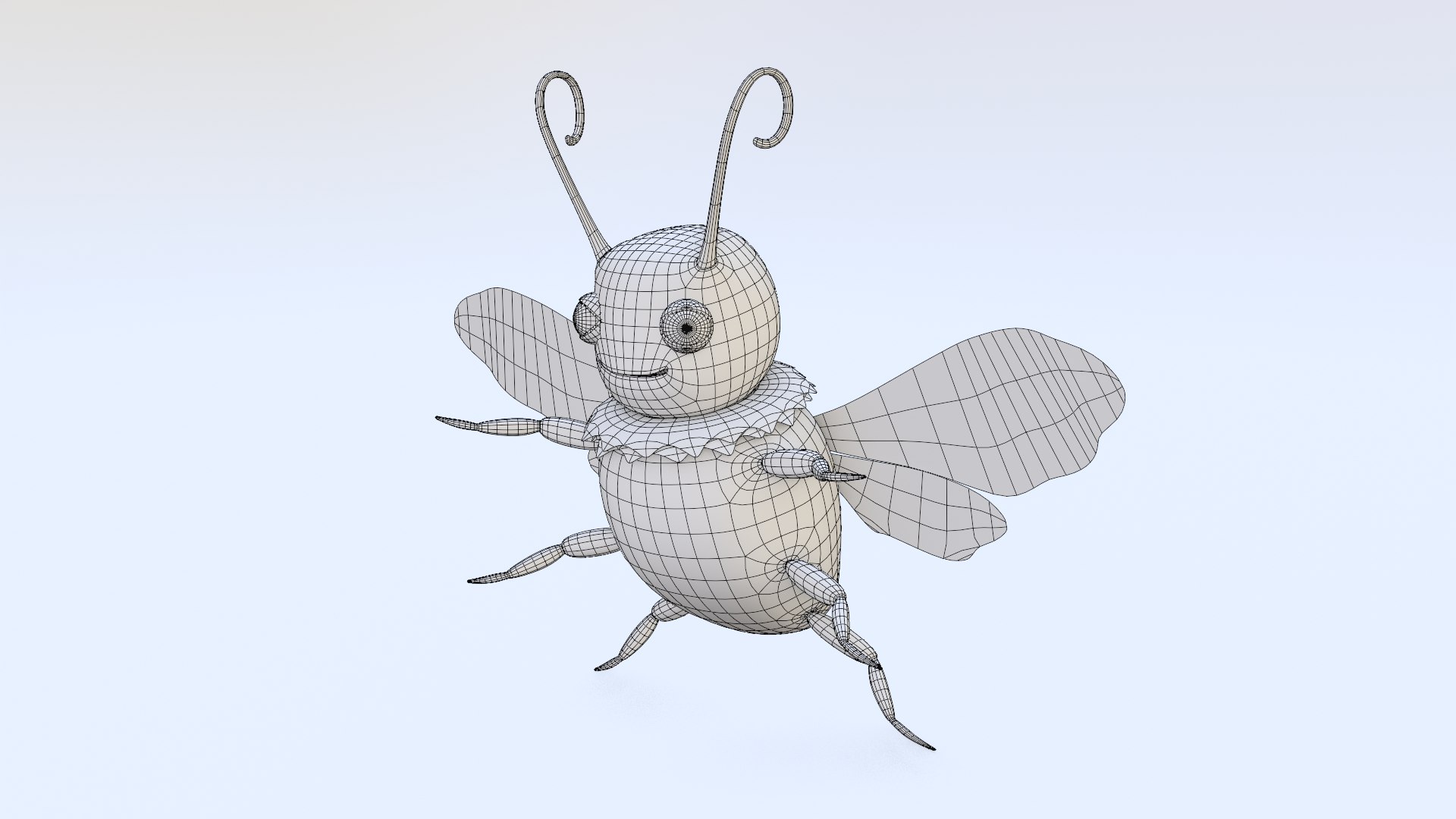 3D Cartoon Bee Model - TurboSquid 2014348