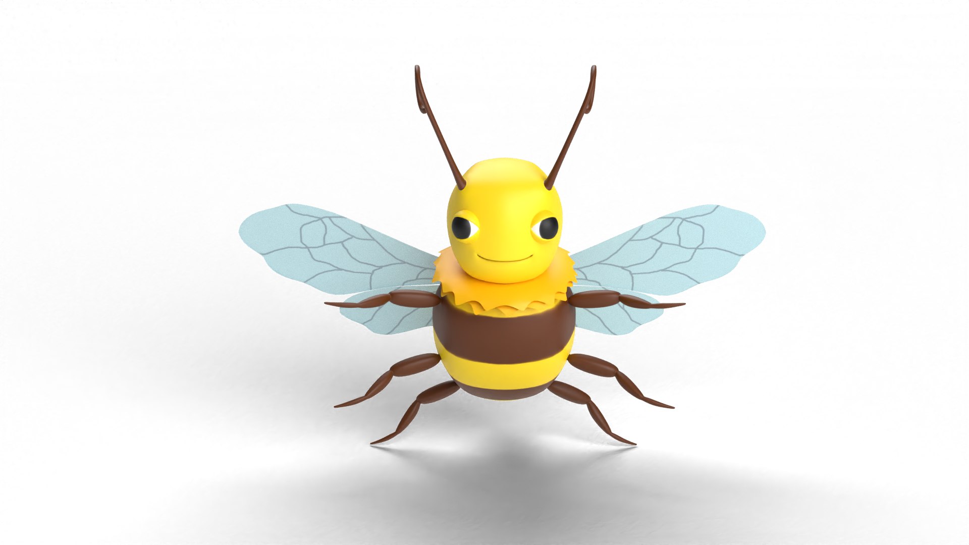 3D Cartoon Bee Model - TurboSquid 2014348
