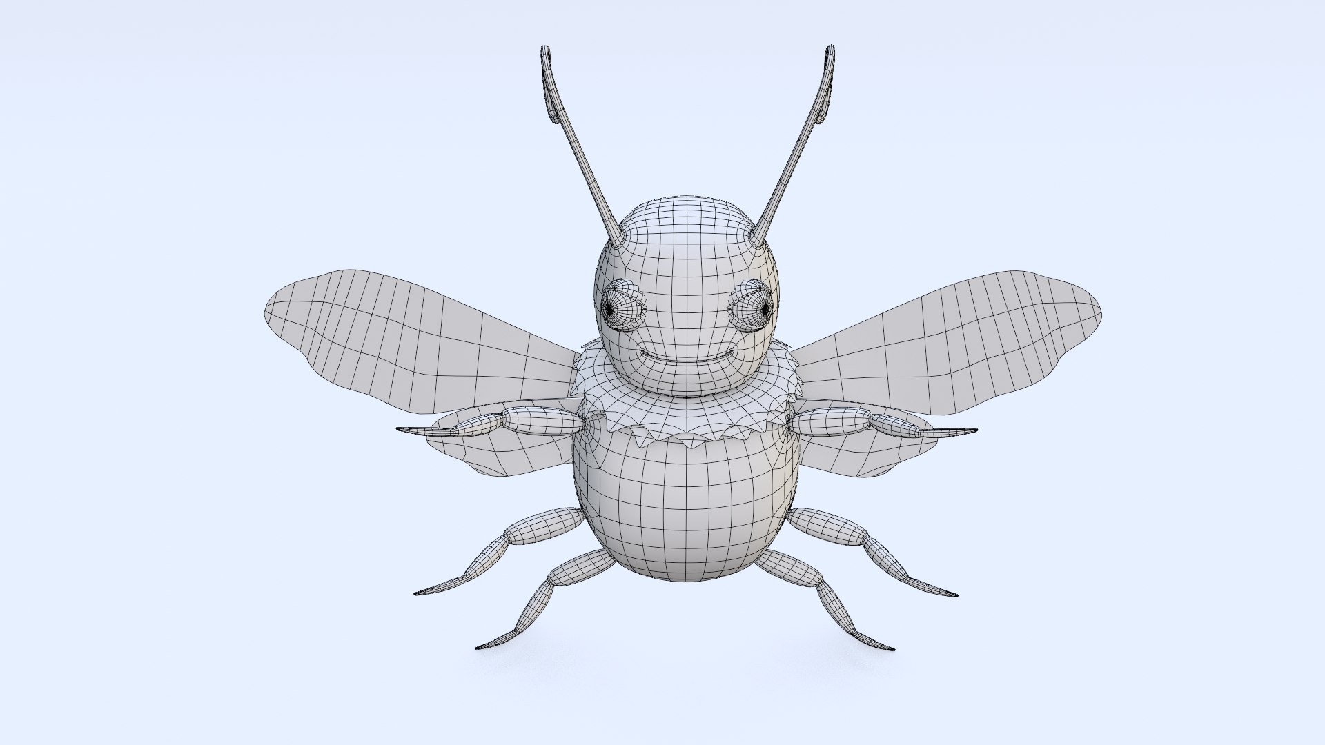 3D Cartoon Bee Model - TurboSquid 2014348