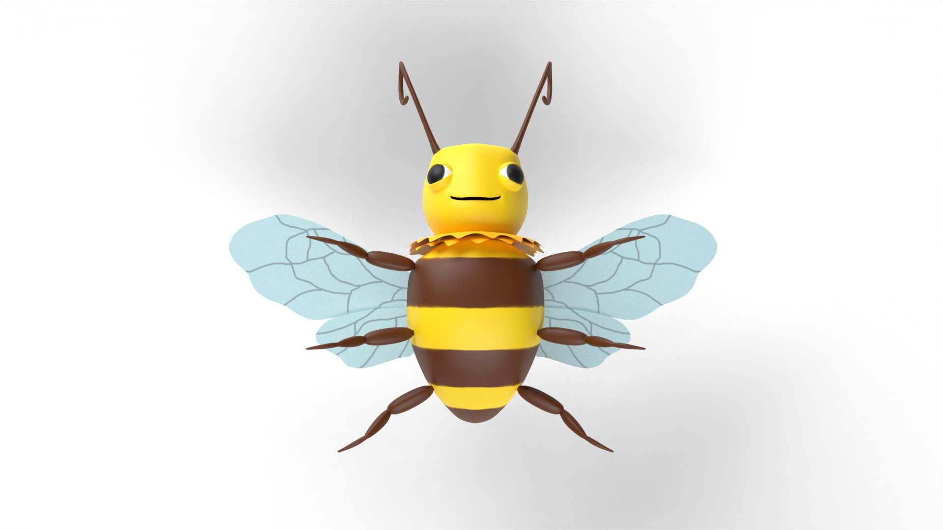 3D Cartoon Bee Model - TurboSquid 2014348
