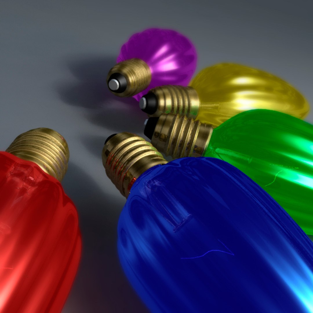 3ds max christmas light bulb