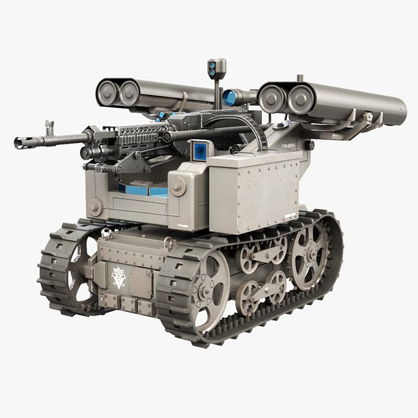modelo 3d Robot militar con orugas V2 - TurboSquid 2347487