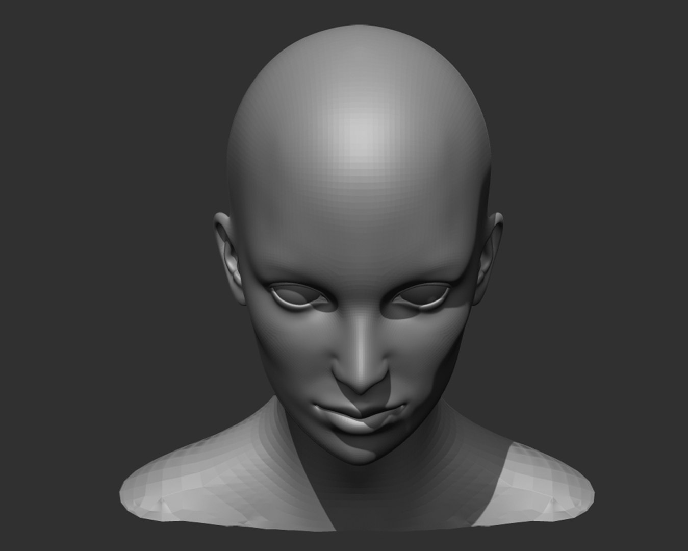 Female Head Realistic Base Mesh Model - TurboSquid 1549846