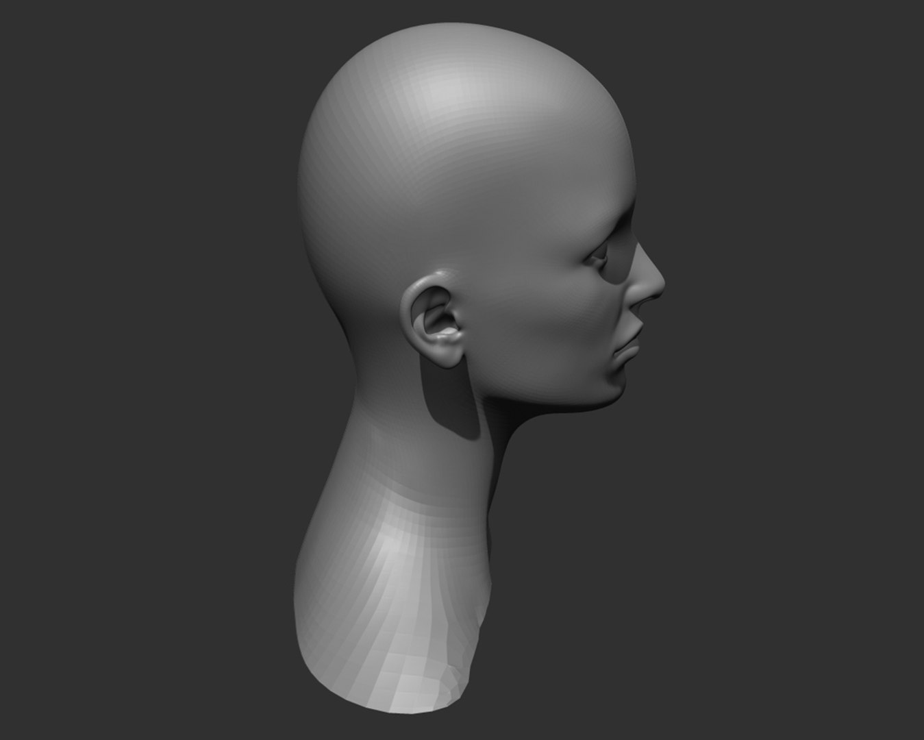 Female Head Realistic Base Mesh Model - TurboSquid 1549846