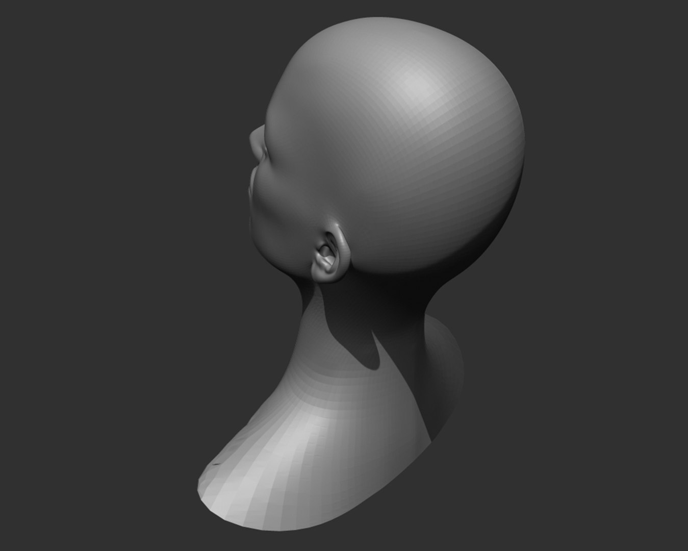 Female Head Realistic Base Mesh Model - TurboSquid 1549846