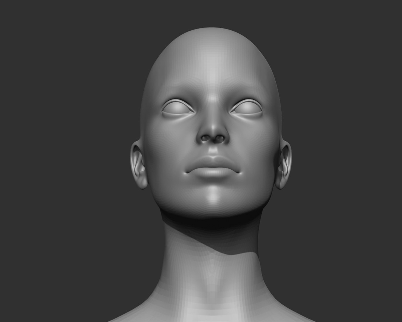 Female Head Realistic Base Mesh Model - TurboSquid 1549846