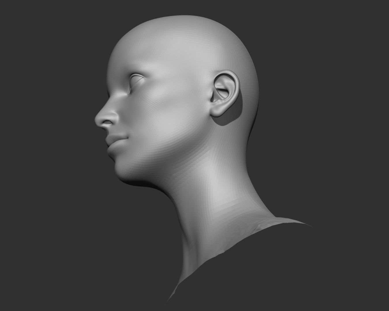 Female Head Realistic Base Mesh Model - TurboSquid 1549846