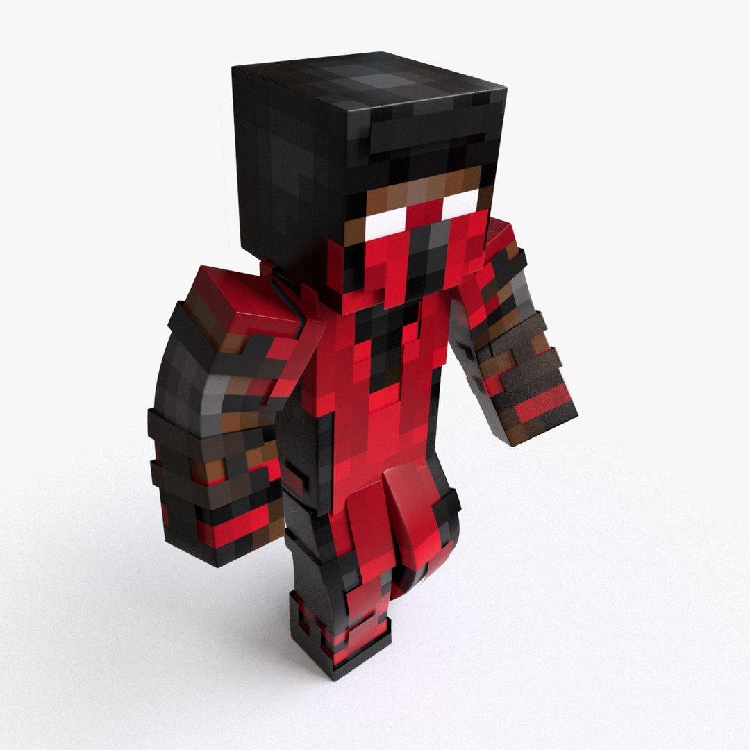 Ermac Minecraft - Mixamo Animatable - Vray-Arnold 3D model3D模型 ...