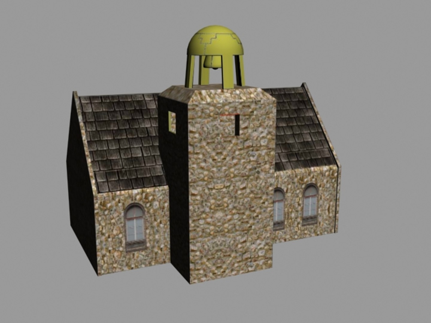 3d old church model