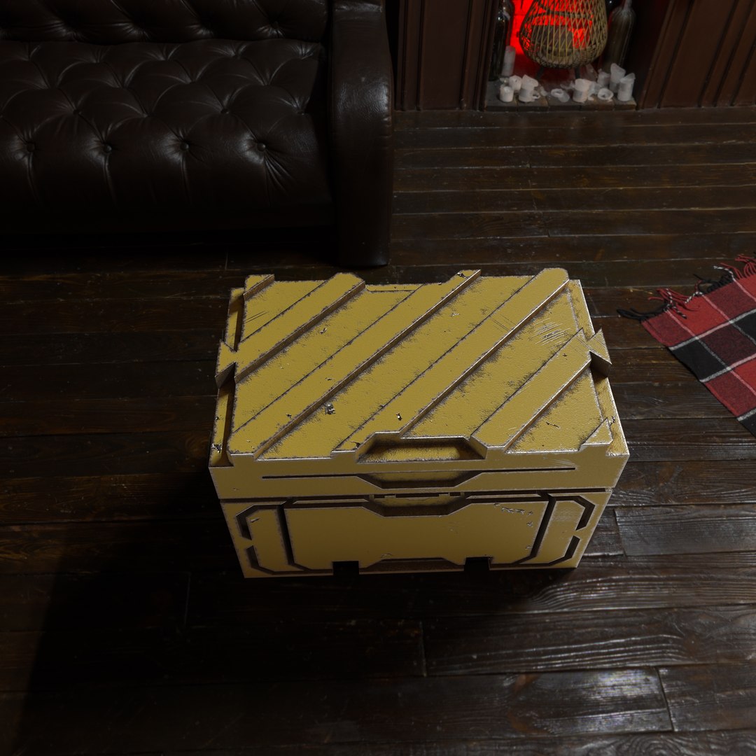 3D Sci-Fi Box Container PBR - TurboSquid 2032503