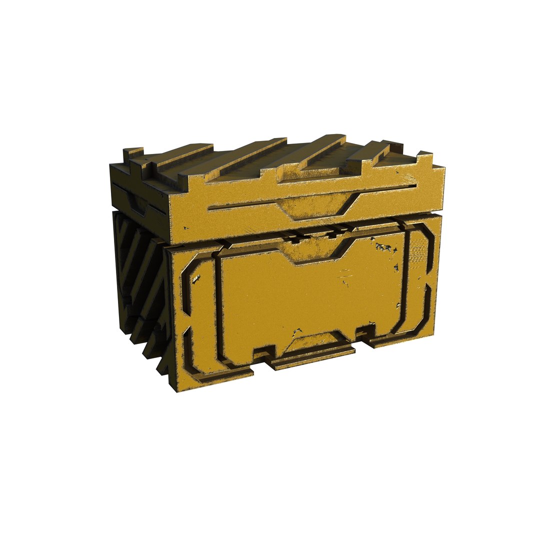 3D Sci-Fi Box Container PBR - TurboSquid 2032503